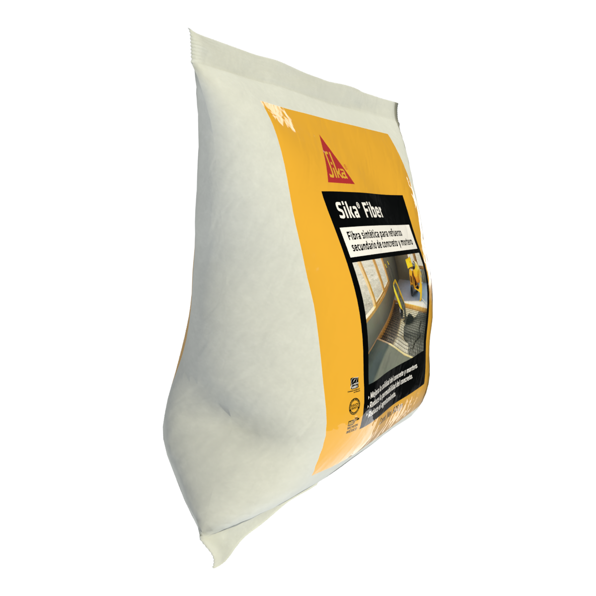 FIBRA PARA CONCRETO BIODEGRADABLE SIKA FIBER BOLSA SACO 600 GR/CONCRET ...