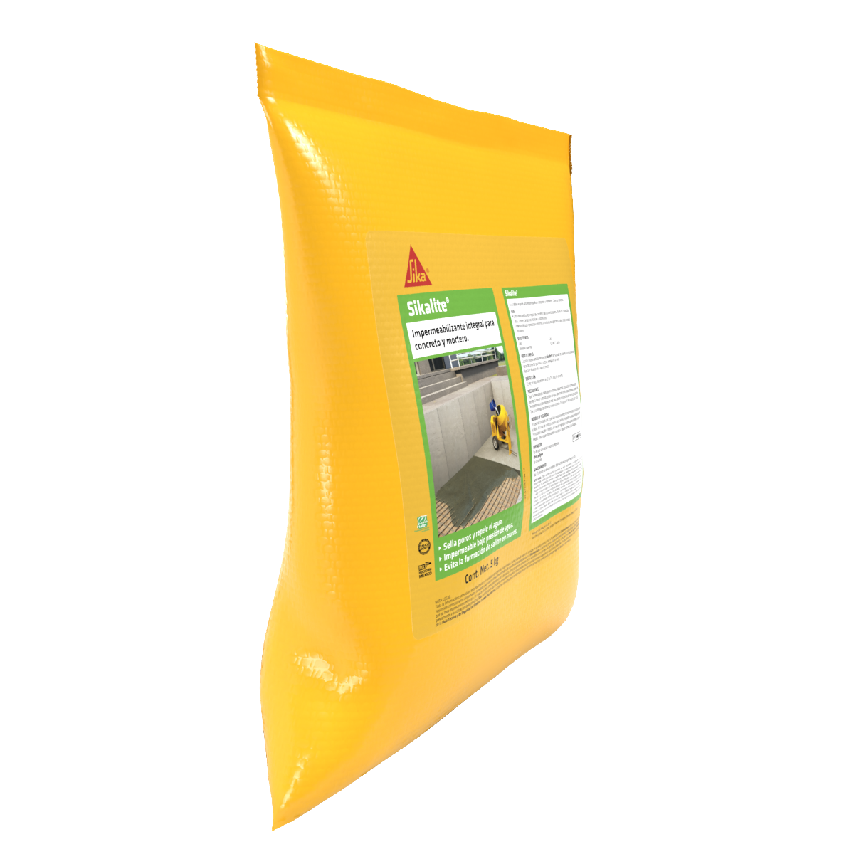 IMPERMEABILIZANTE INTEGRAL EN POLVO SIKALITE 5 KG – Sikashop