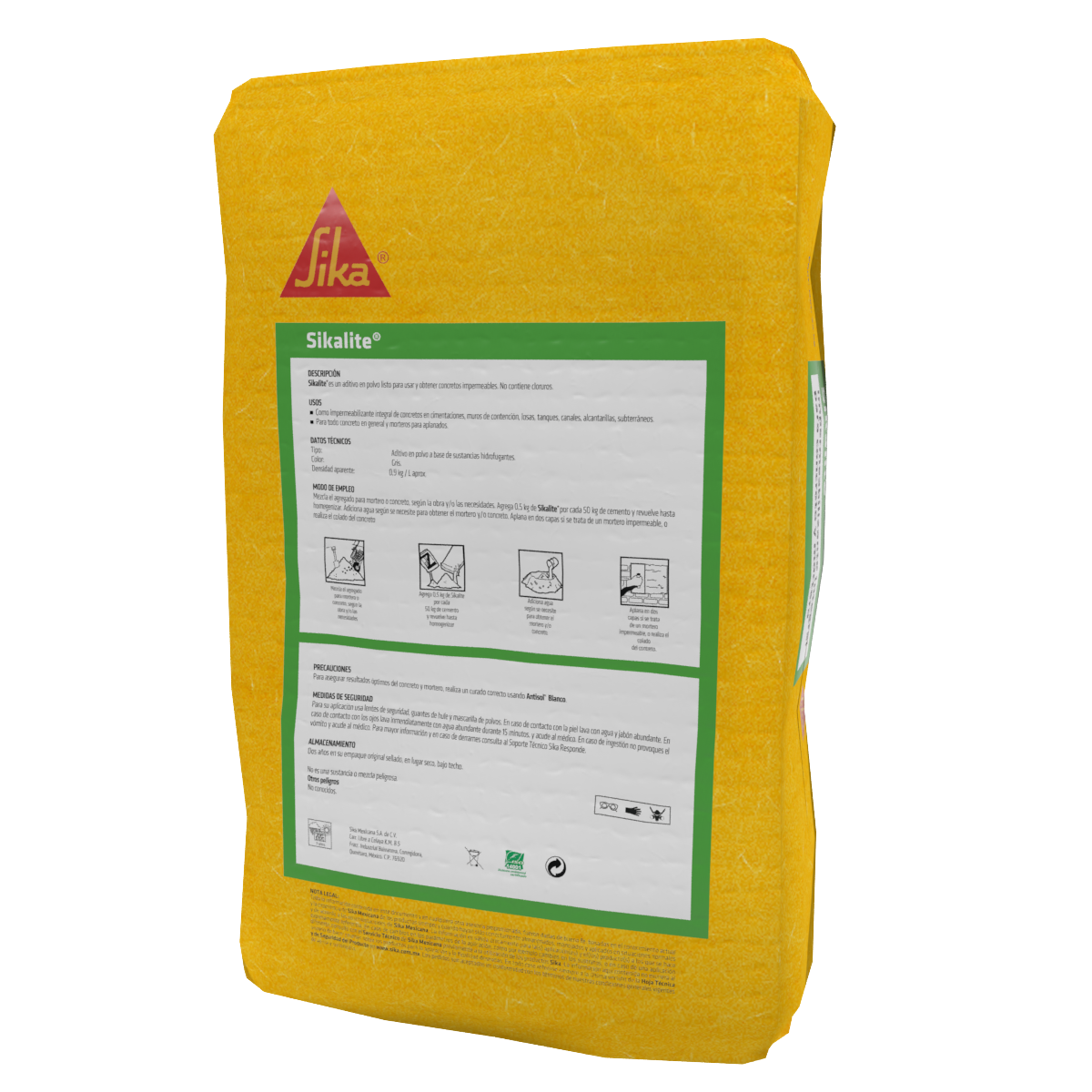IMPERMEABILIZANTE INTEGRAL EN POLVO SIKALITE 25 KG – Sikashop