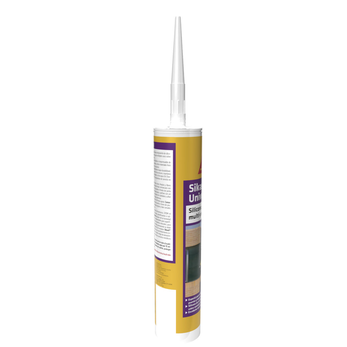 SELLADOR ELÁSTICO DE SILICÓN PARA USO GENERAL SIKASIL UNIVERSAL BLANCO ...