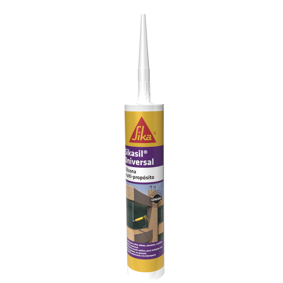 SELLADOR ELÁSTICO DE SILICÓN PARA USO GENERAL SIKASIL UNIVERSAL BLANCO ...